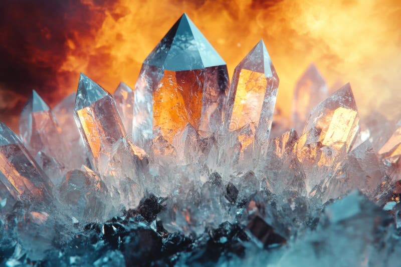 Intricate Crystal Patterns Illustration Stock Illustration ...