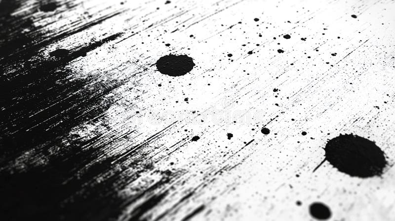 Abstract Black Ink Splatter Texture Background Design Stock ...