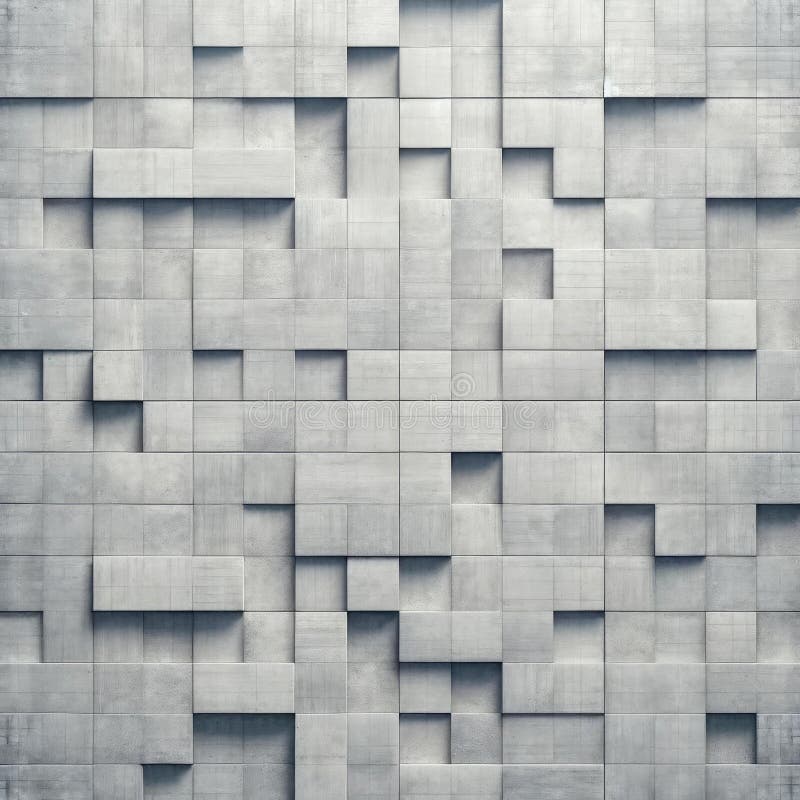 Abstract Geometric Metal Wall Texture, AI Generated Stock Illustration ...
