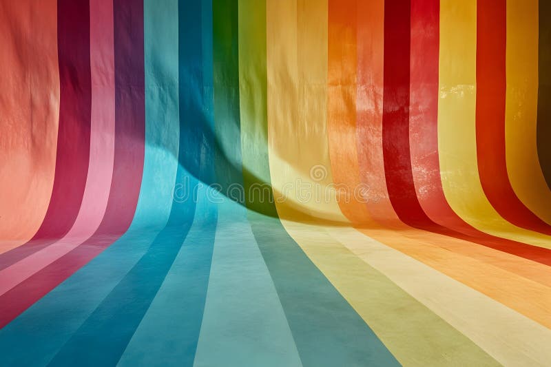 Abstract Pattern of Vertical Stripes with Vibrant Contrasting Colors ...