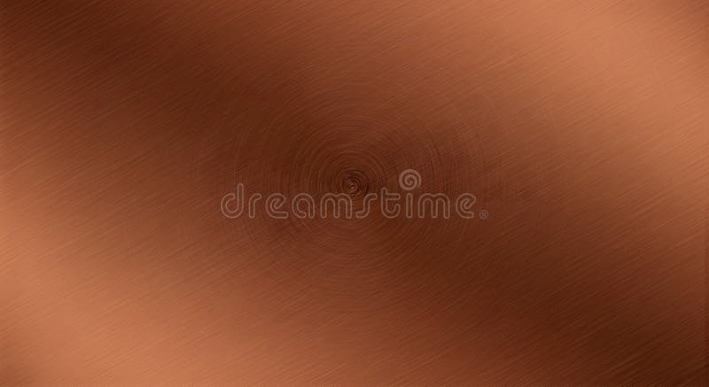 Abstract Brushed Copper Metal Texture Background: Subtle Circular Pattern Stock Image - Image of ...