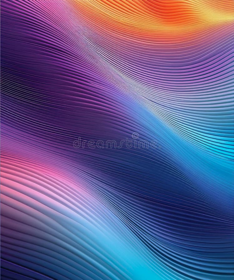 A High-resolution Image Showcasing a Dynamic Array of Gradient Lines ...