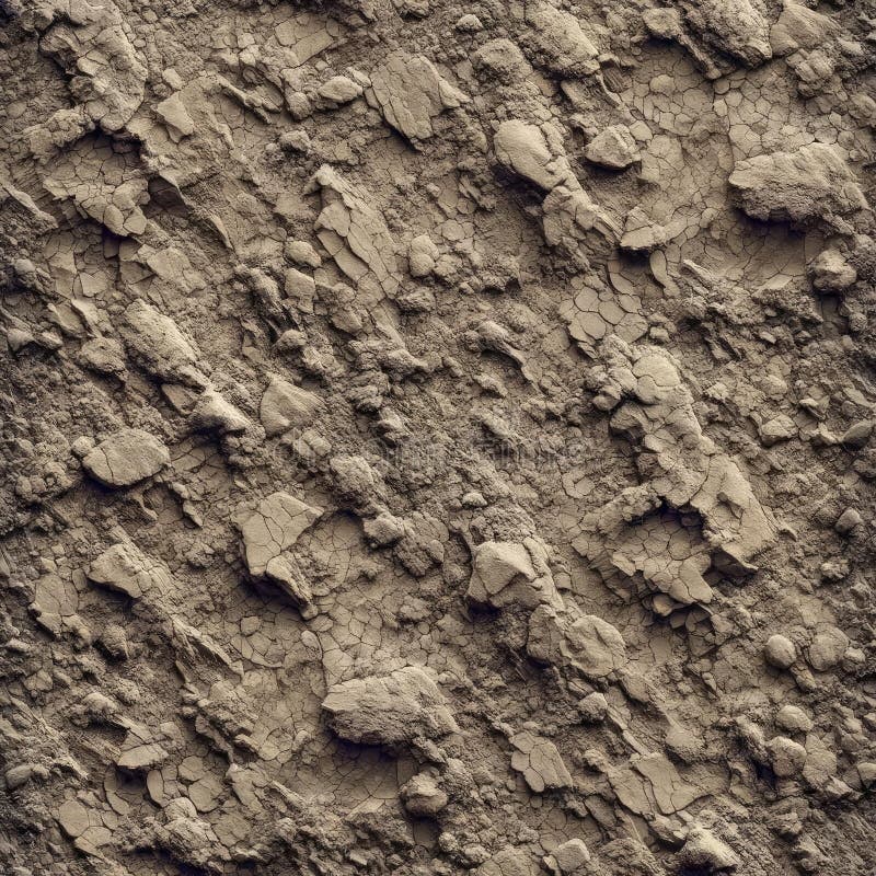 Textured Soil Surface Close-Up, AI Generated Stock Illustration ...