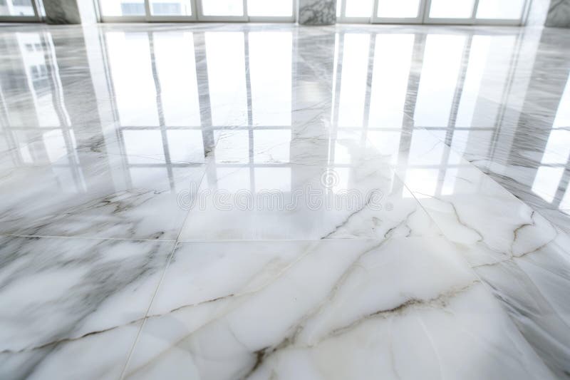 Modern Marble Floor Texture in Bright Interior Space, AI Generated ...