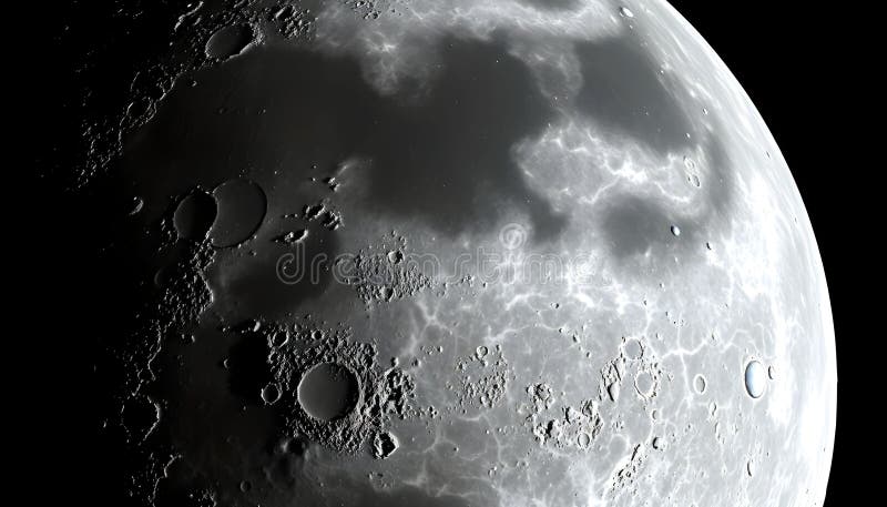 Exploring the Lunar Surface: a Detailed View of the Moon S Craters and ...