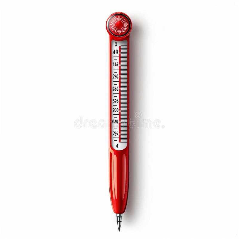 Red Pen Shaped Thermometer Temperature Gauge Measurement Tool High ...