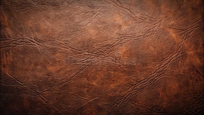 High-resolution Image Showcasing Rich Brown Leather Texture with Subtle ...