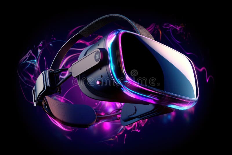 Wireless Modern Virtual Reality Headset AI Generated Stock Photo ...