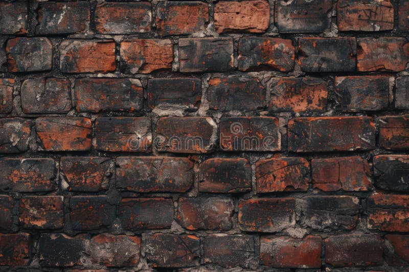 Textured Red Brick Wall stock illustration. Illustration of mortar ...
