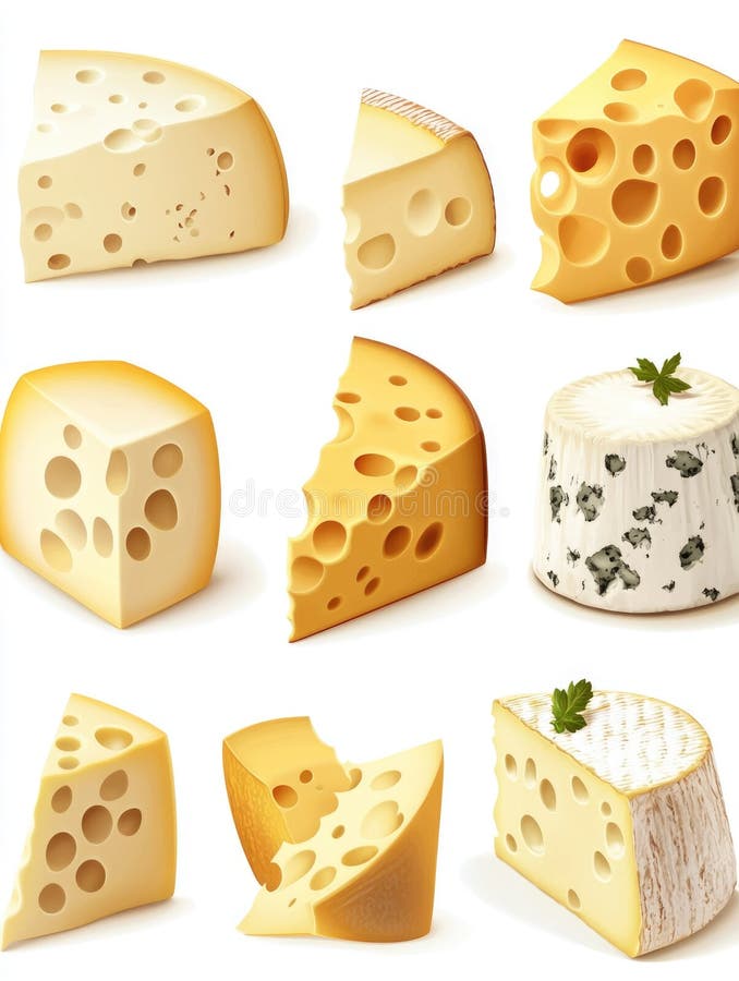 Collection of Fresh Cheeses Stock Photo - Image of fresh, inspiring ...