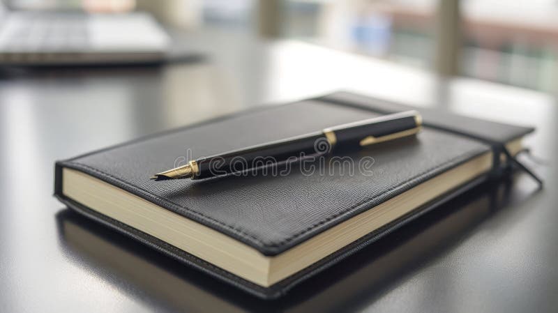 A High-resolution Image of a Sophisticated Planner or Diary with a Pen ...