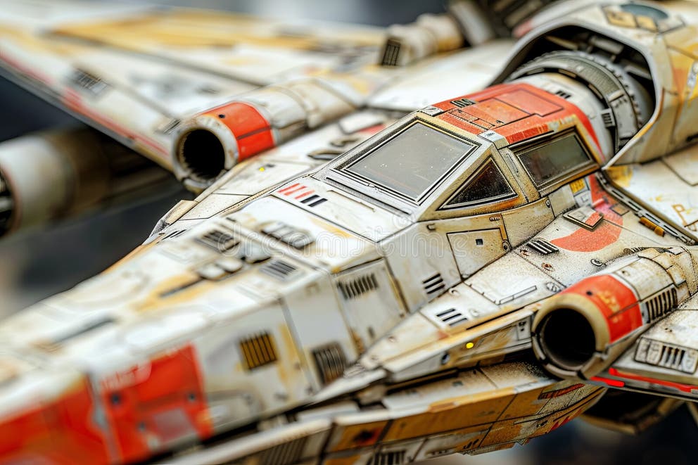 High-resolution Image of a Spacecraft Orbiting Earth, Detailed Modules ...