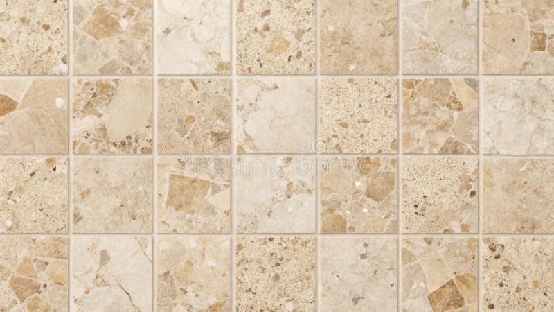 High-resolution Image of Square Beige and Tan Stone Tiles with Subtle ...
