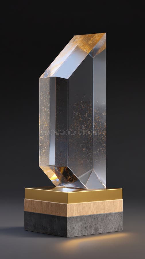 A Stunning Image of Transparent Acrylic Award Mockup. Stock ...