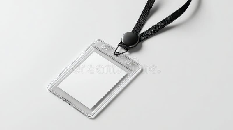 A 4K Photo of Vertical Blank Badge Mockup. Concept of Identification ...