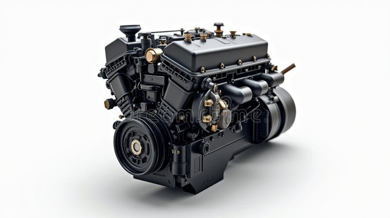 High-resolution Isolated Engine in Stunning Photo Realism Stock ...