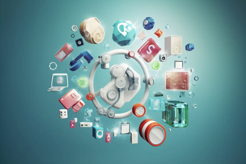 A Group of People Connected To a Network of People. Stock Illustration ...