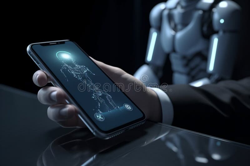 A Person Holding a Smartphone with the Word Smart on the Screen Stock ...