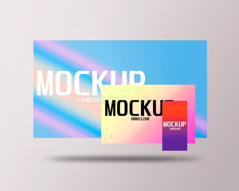 Screens of PC, Laptop, and Smartphone with Modern User Interfaces Stock ...