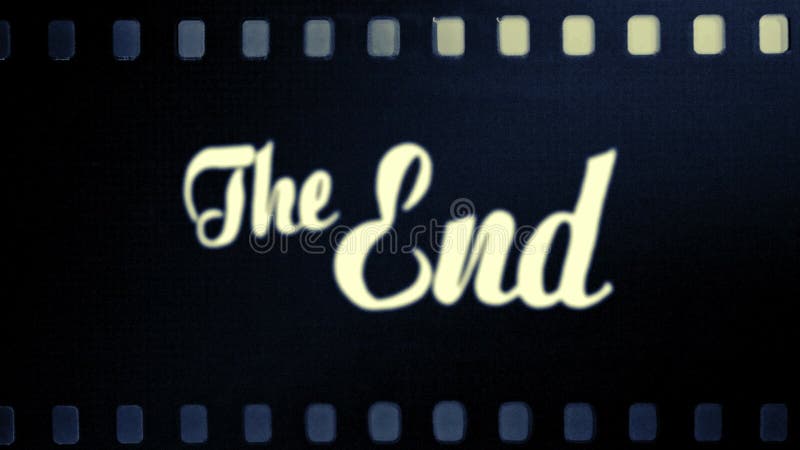 High-Resolution 4K the End Text Animation for Media Projects Stock ...