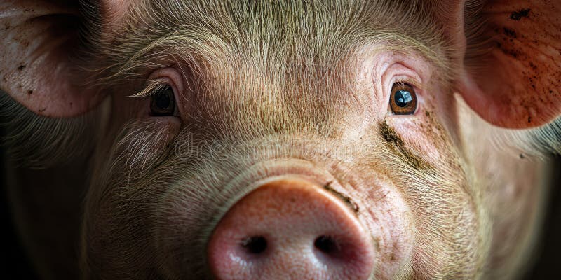 Pig S Close-Up: Softly Dramatic Lighting Accentuates Features and ...