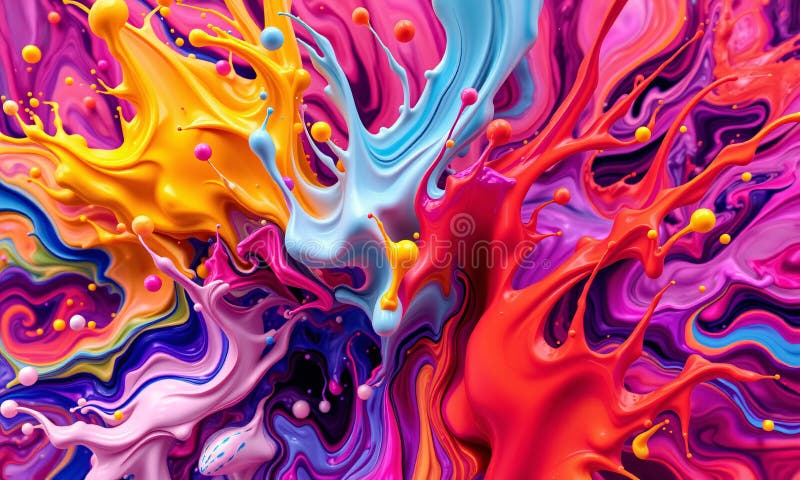 A High-resolution 8K Wallpaper with an Artistic Display of Multicolored ...