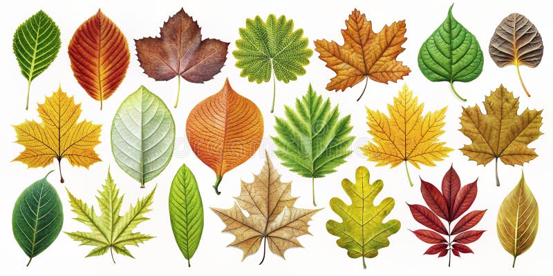 High Resolution Leaf Clip Art Collection AI-Generated Content Stock ...