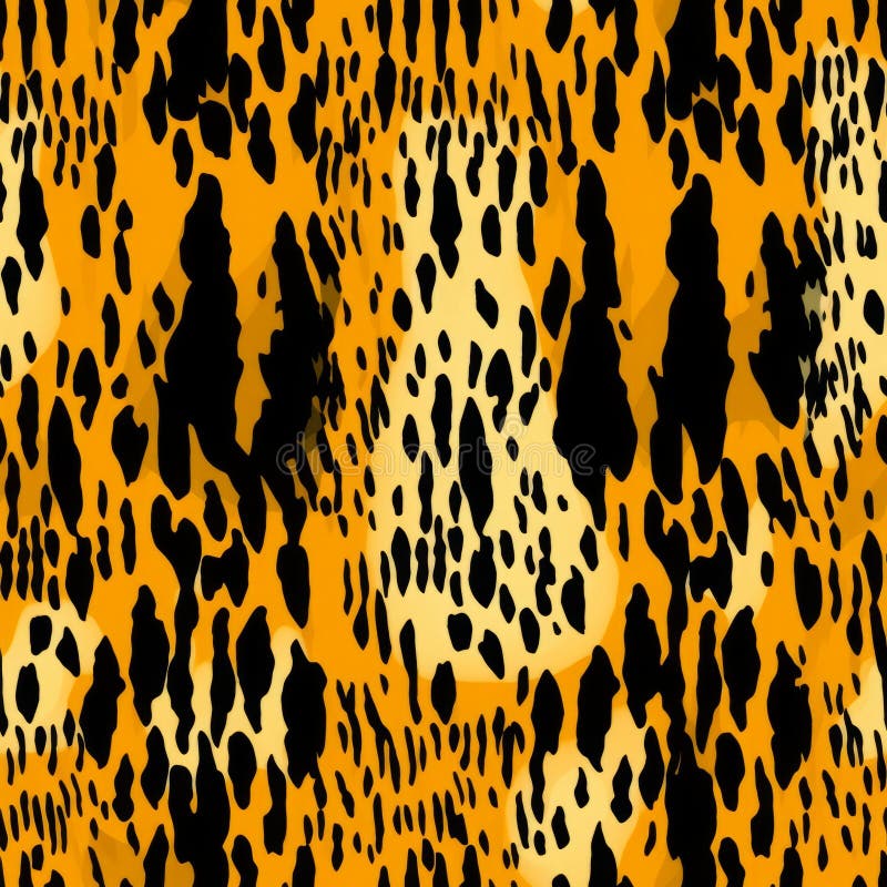 High Resolution Leopard Print Ikat Pattern - Symmetrical Design Stock ...