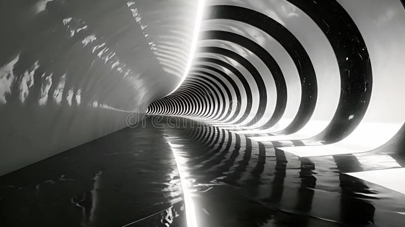 High-resolution Loop of an Upside-down Tunnel Offers a Captivating ...