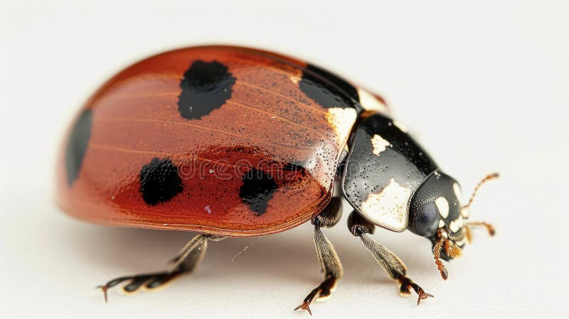 Close-up of a Ladybug with Detailed Markings Stock Image - Image of ...
