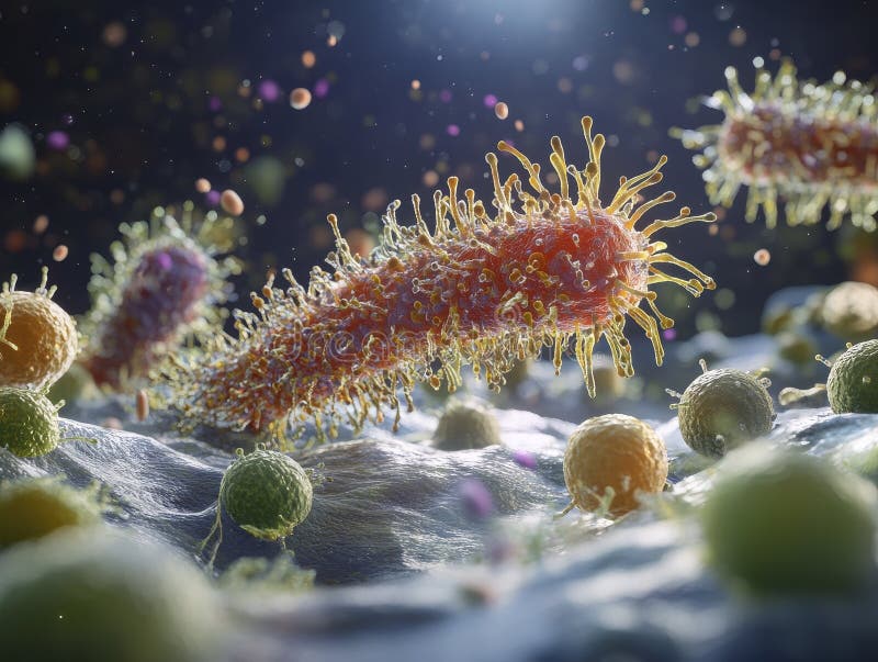 High-resolution Microscopic View Capturing the Intricate Details of ...