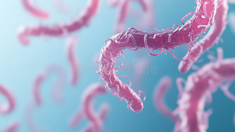 Microscopic View of the Marburg Virus, Showcasing Its Filamentous ...