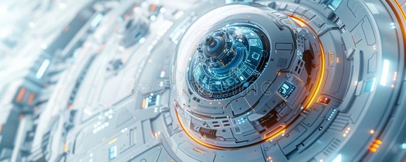 High-resolution Minimalist Advertisement with Futuristic Electronic ...