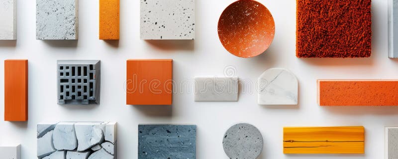 High Resolution Minimalist Display of Various Material Textures and ...