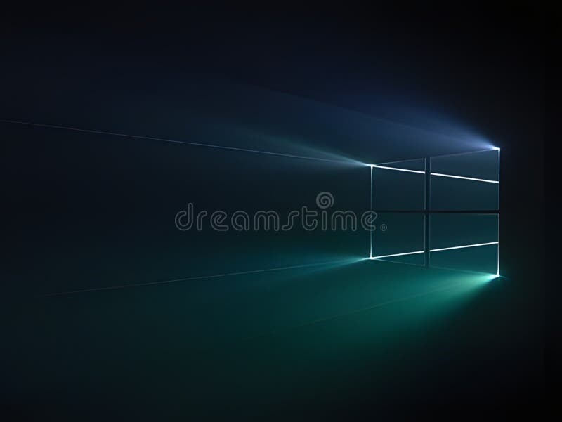Windows-Inspired Minimalist Wallpaper Stock Illustration - Illustration ...
