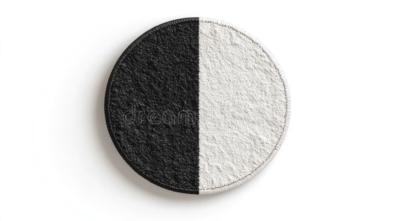 High-Resolution Mockup of a Standalone Rounded Embroidered Patch with ...