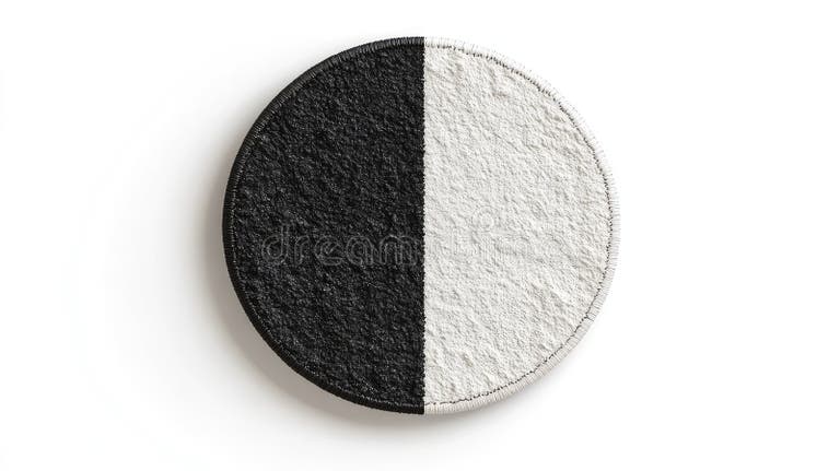 High-Resolution Mockup of a Standalone Rounded Embroidered Patch with ...