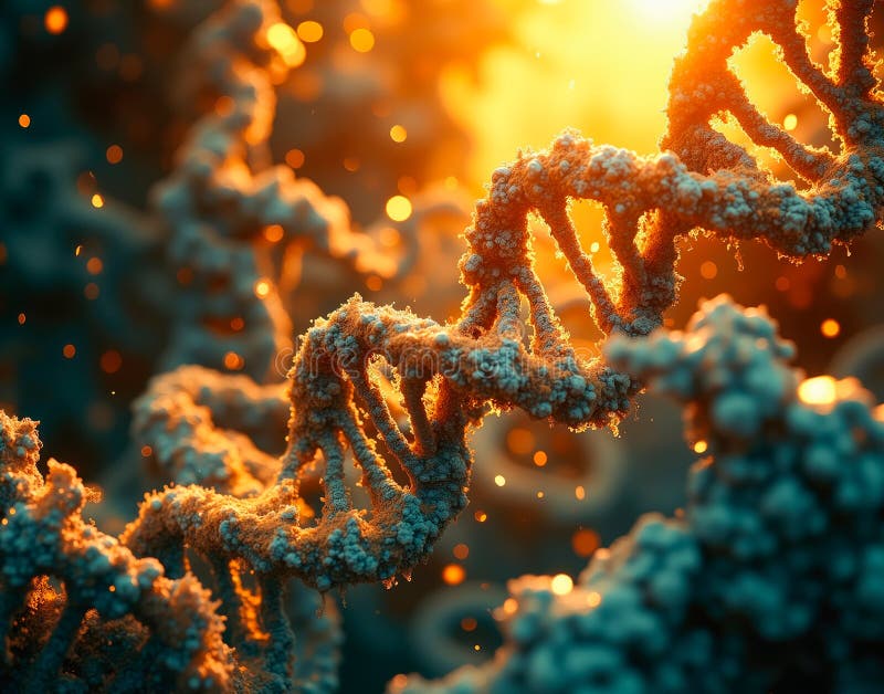 A High-resolution Molecular Chain Forming a Twisting Helix, Overlaid ...