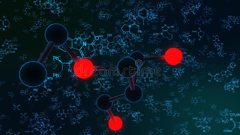 High Resolution Molecule Structures Stock Illustration - Illustration ...
