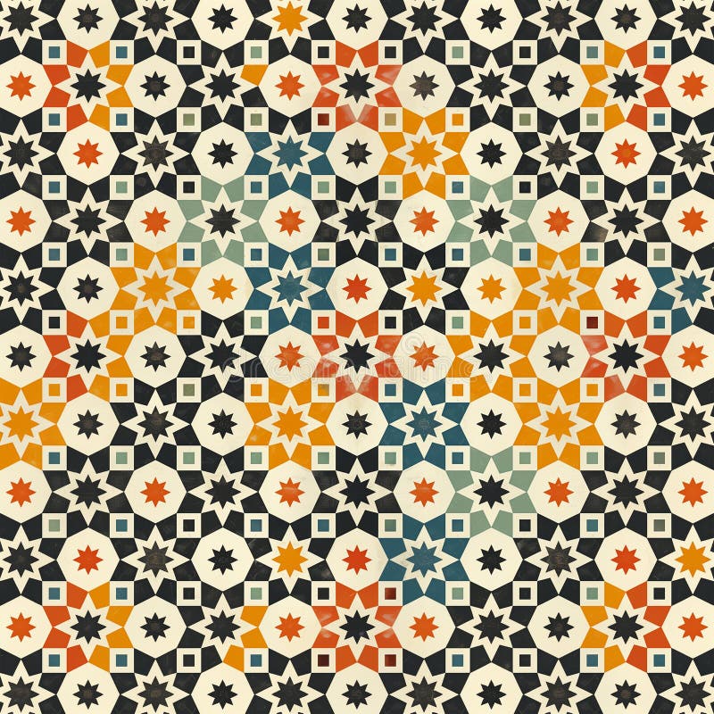 High-Resolution Moroccan Tile Pattern Seamless Geometric Design in ...