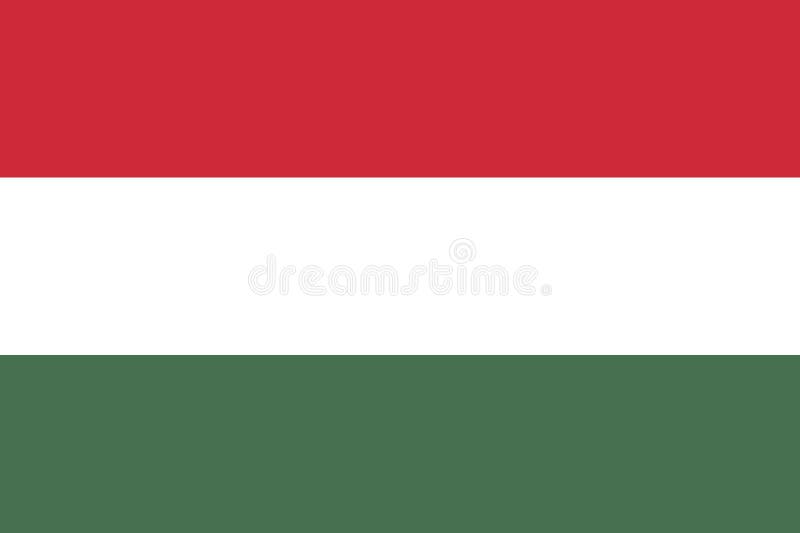 High-Resolution Official Flag of Hungary Isolated on Black Background ...