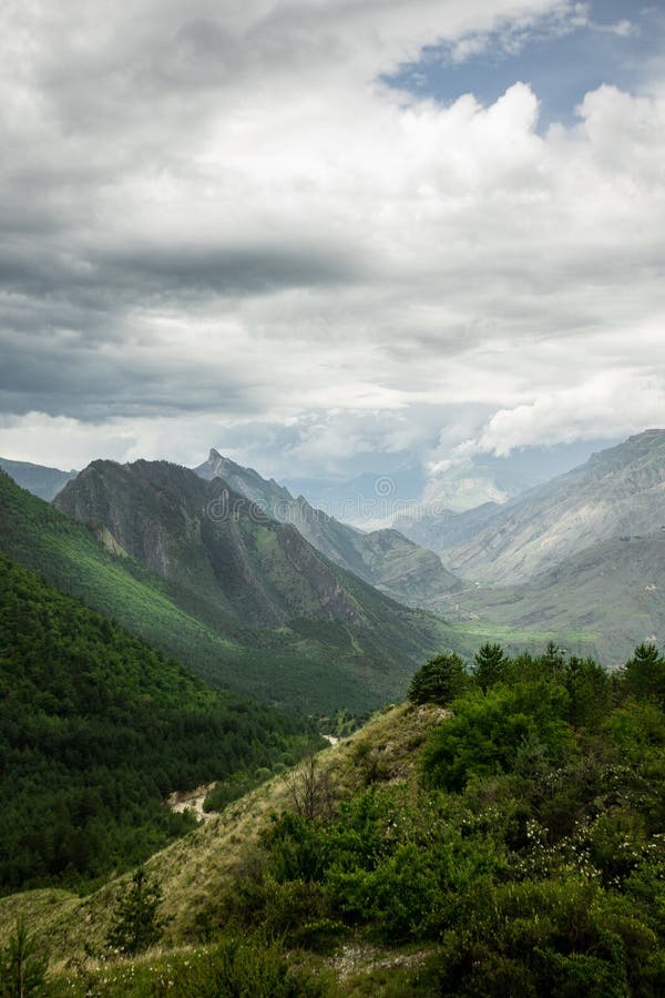 A High-resolution Panorama of a Beautiful Summer View of the Mountains ...