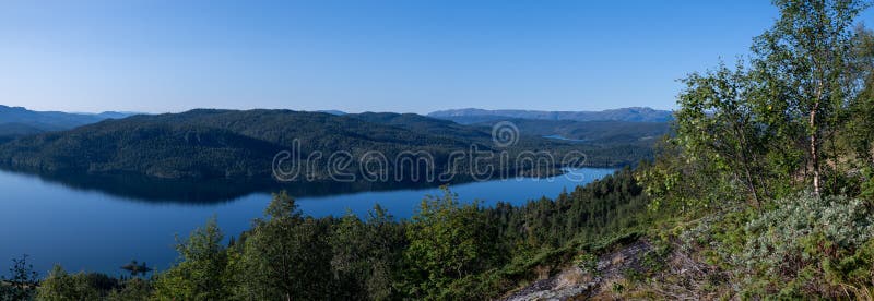 High Resolution Panorama of the Vinje Commune in the Telemark Region ...
