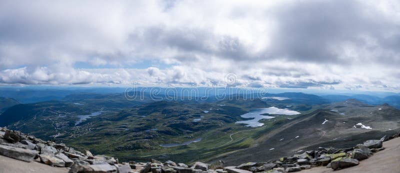 High Resolution Panoramic Image from the Summit of Gaustatoppen in ...