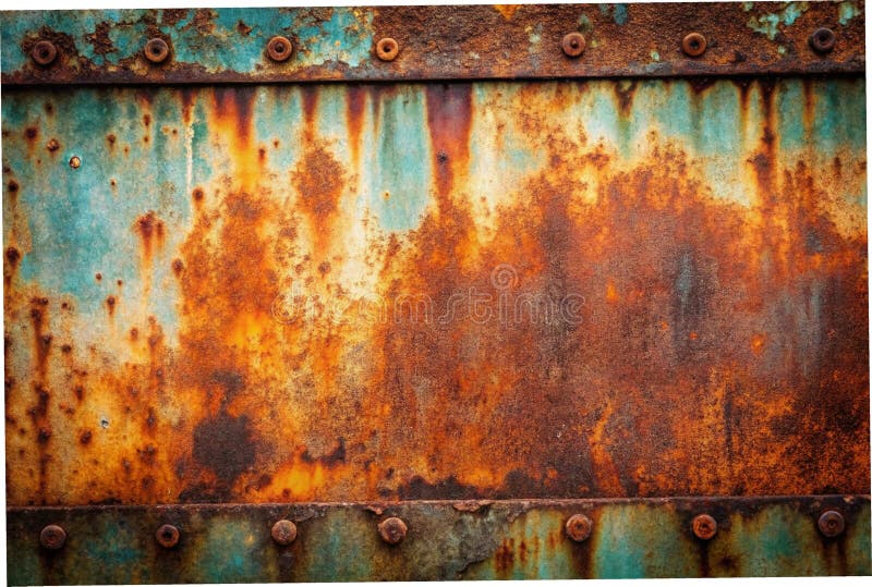 High-Resolution Panoramic Rusted Metal Texture with Oxidized Surface ...