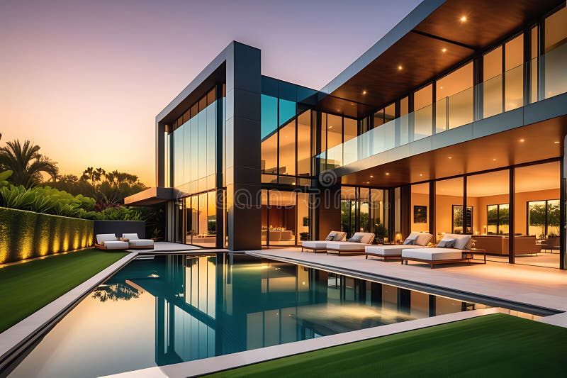 High-Resolution Photo Capturing the Angular Modern Architecture of a ...