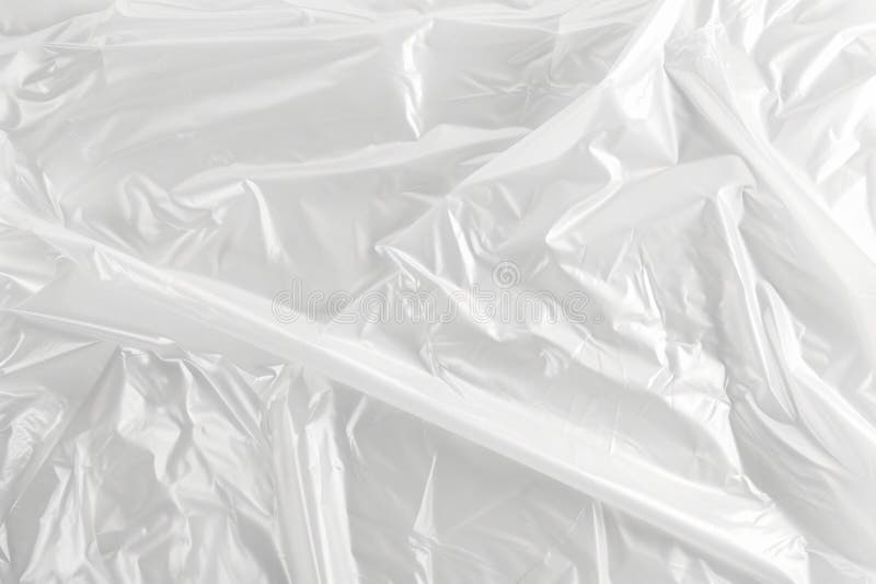 White Plastic Wrap Texture Mockup Background Stock Illustration ...