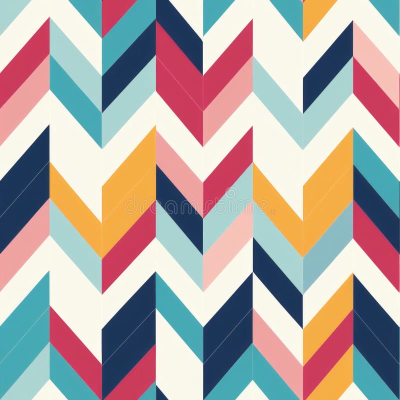 Colorful Chevron Pattern for Surface Printing Stock Illustration ...