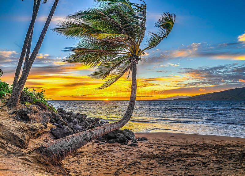 High Resolution Photo of a Sunrise at the Beach. Stock Image - Image of ...