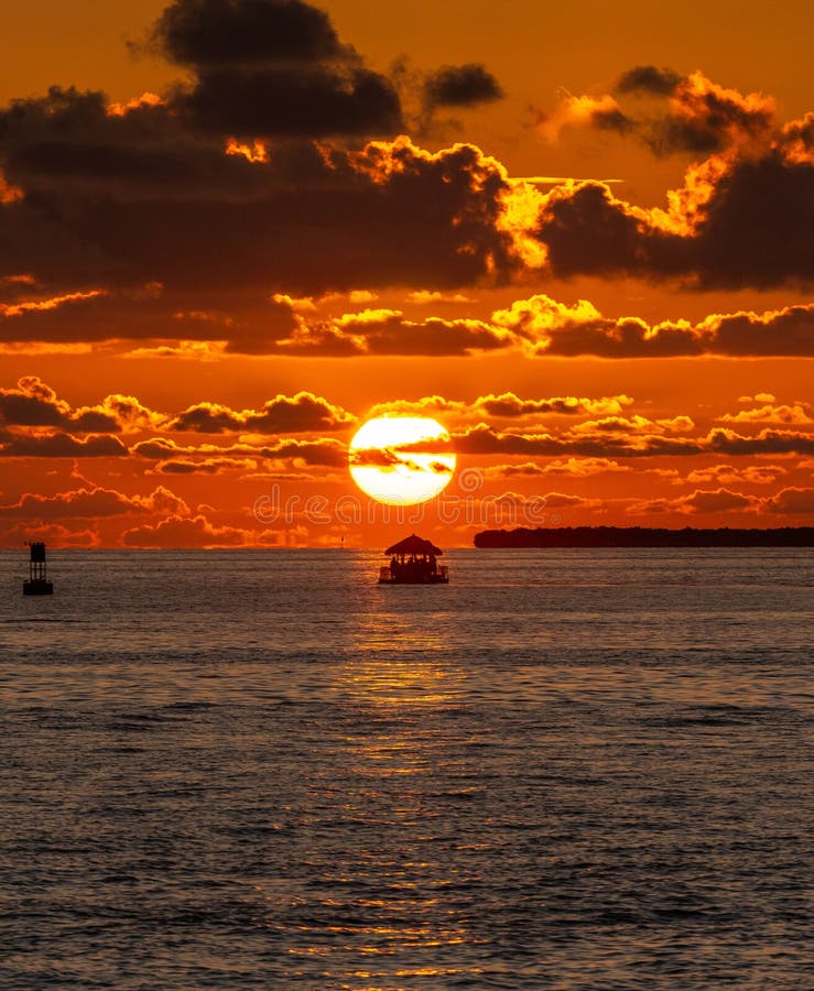 High Resolution Photo of a Sunset in the Florida Keys. Stock Photo ...
